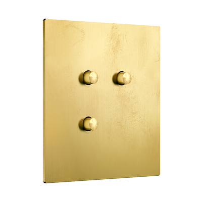 MORE - Moderna & minimalistiska strömbrytare i mässing | Nordic Switch